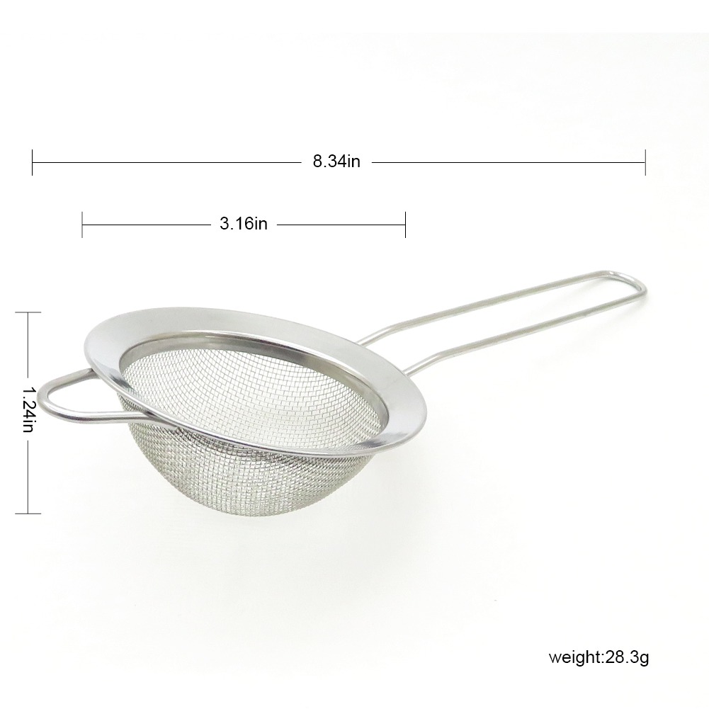 Stainless Steel Fine Mesh Strainers Graduated Strainer Wire Sieve ...